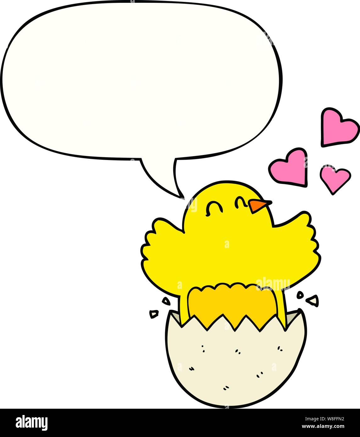 Cartoon illustration baby chick hatching Cut Out Stock Images ...