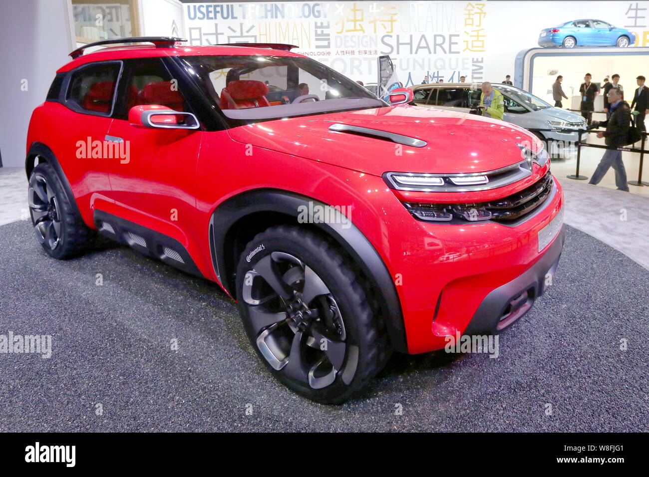 An Air Cross concept car of Citroen is on display during the 16th ...