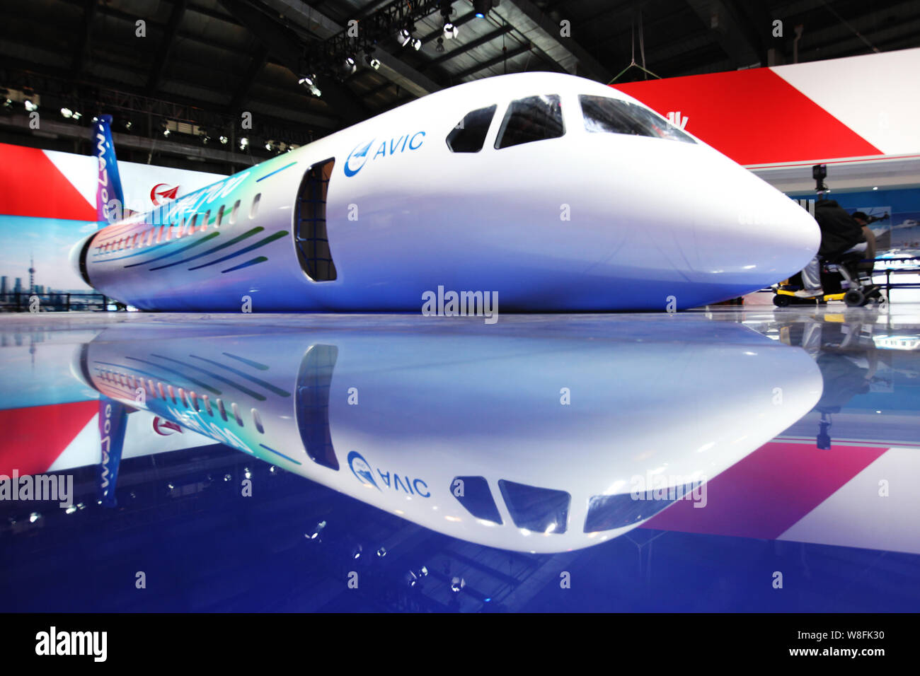 --FILE--A model of an MA700 aircraft of AVIC (Aviation Industry ...