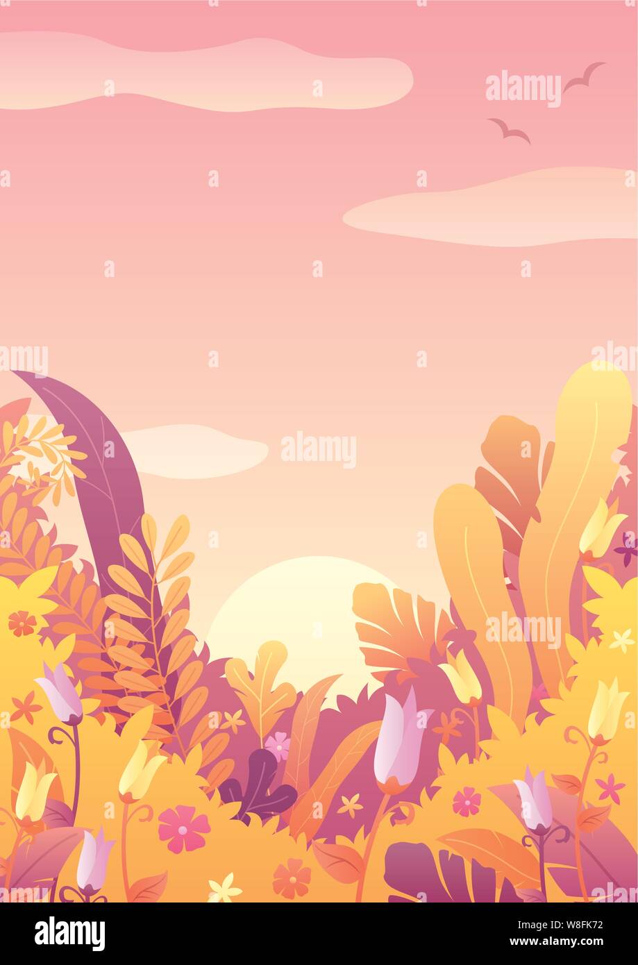 Border template flower sky Stock Vector Images - Alamy