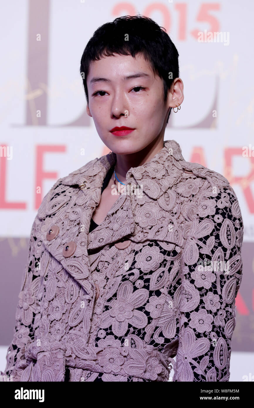 Japanese model Sayo Akasaka arrives at the red carpet for the "2015 ...