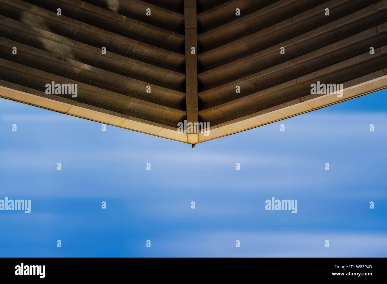 Long exposure of a detail of the underside of the famed roof Stock ...