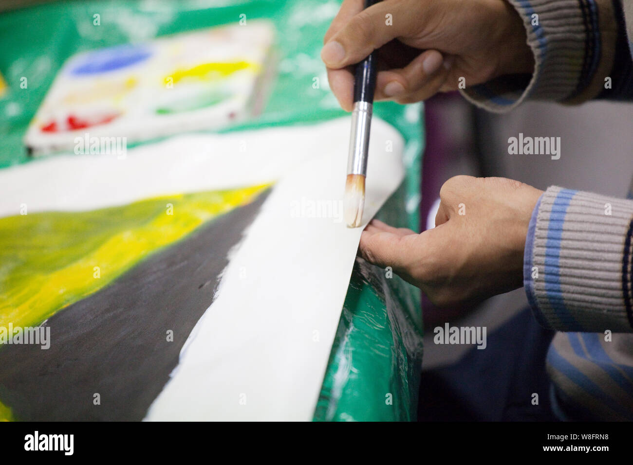 Close up someone drawing hi-res stock photography and images - Alamy