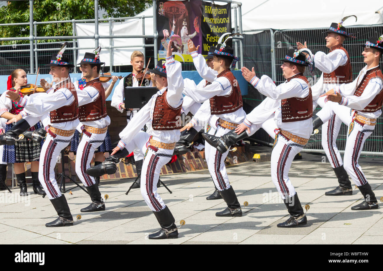 Dancers from Slovakia performing at the Billingham International ...