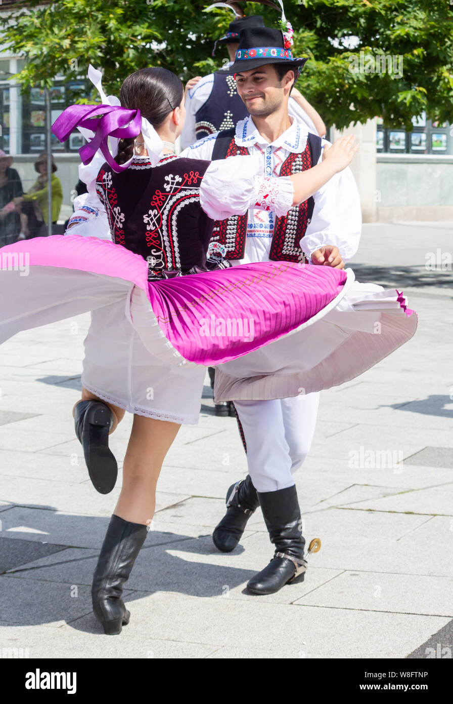 Dancers from Slovakia performing at the Billingham International ...