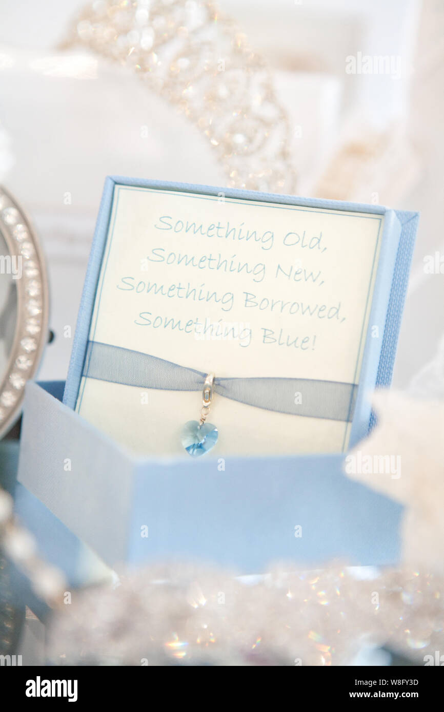 Weddings Something Blue Stock Photo - Alamy