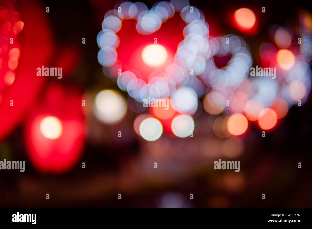 Blurred Heart Lights