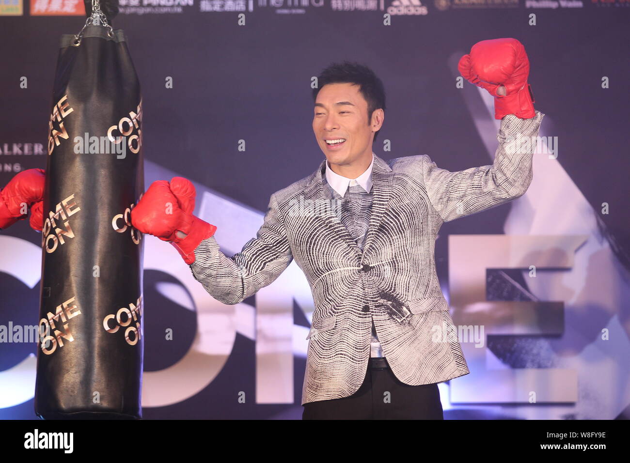 Hong Kong singer Andy Hui poses during a press conference for his ...