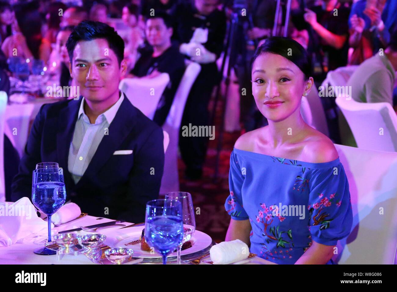 Chinese actress Zhou Xun, right, and her American actor husband Archie ...