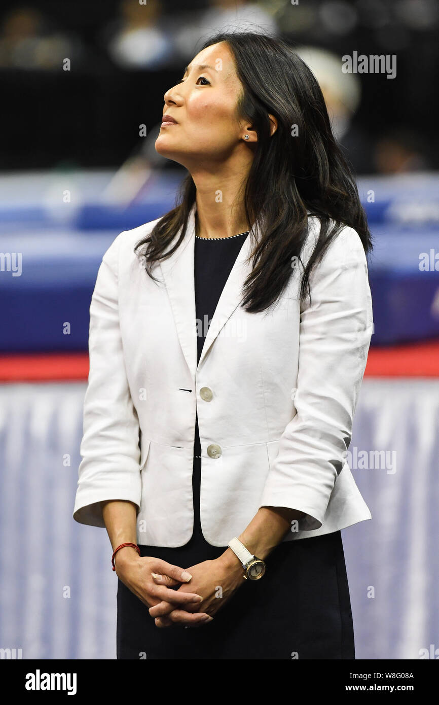 Kansas City, Missouri, USA. 8th Aug, 2019. USA Gymnastics President LI ...