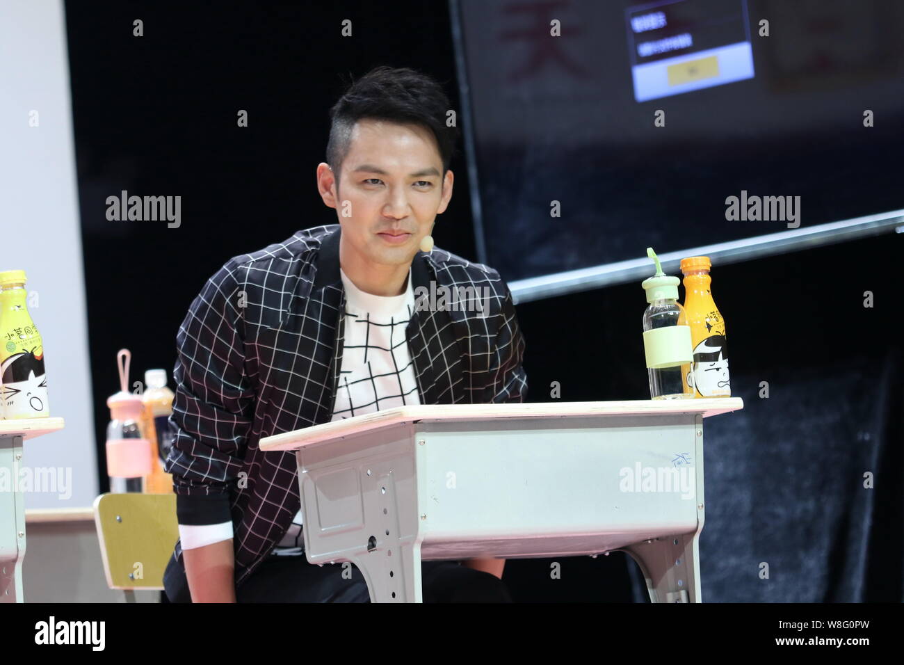 Hong Kong actor Wallace Chung attends a press conference for the TV ...