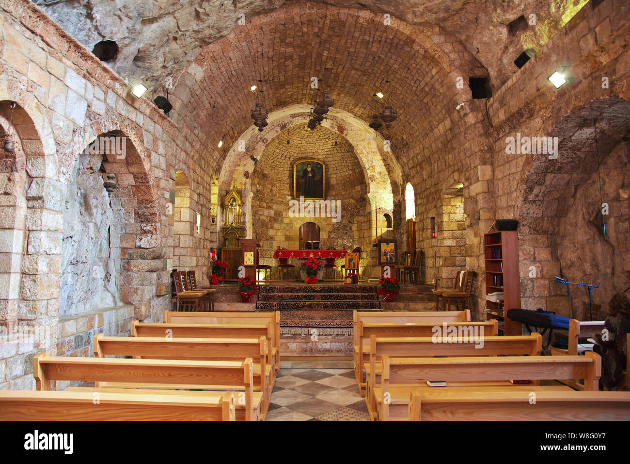 Lebanon kadisha valley cave monastery hi-res stock photography and ...