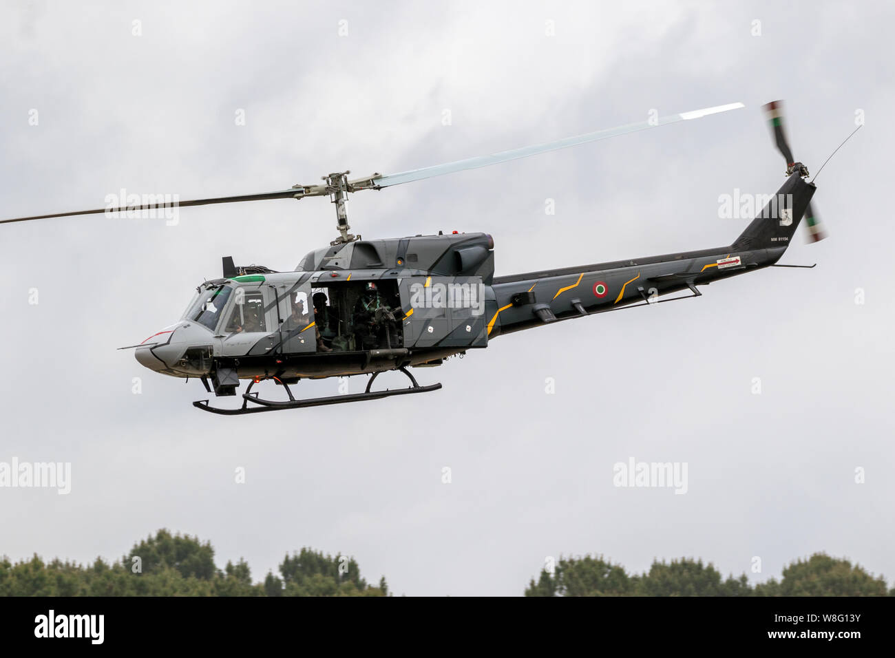 MONT-DE-MARSAN, FRANCE - MAY 17, 2019: Italian Air Force Agusta-Bell ...
