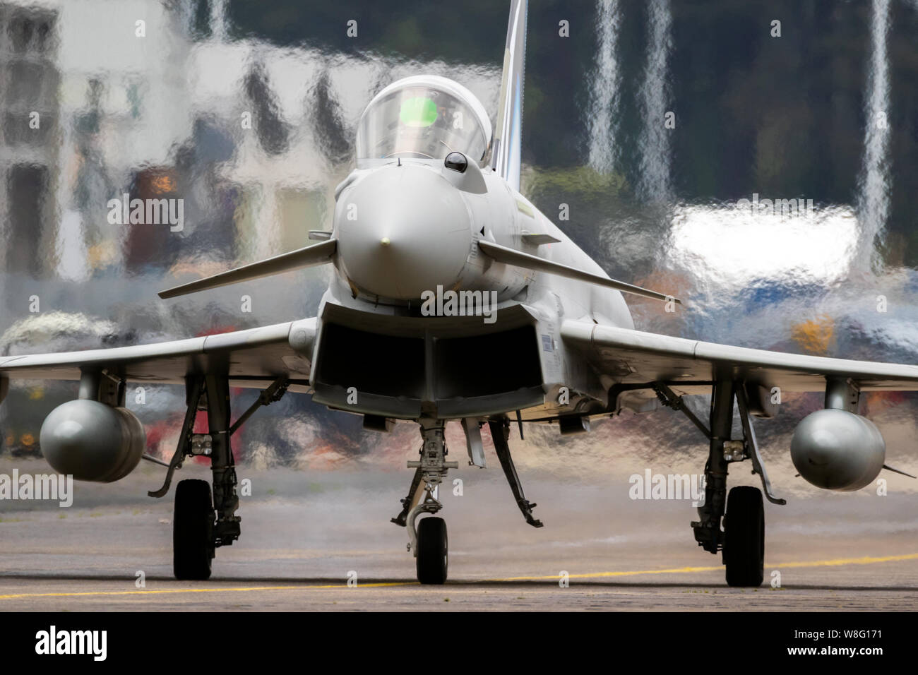 MONT-DE-MARSAN, FRANCE - MAY 17, 2019: Italian Air Force Eurofighter ...