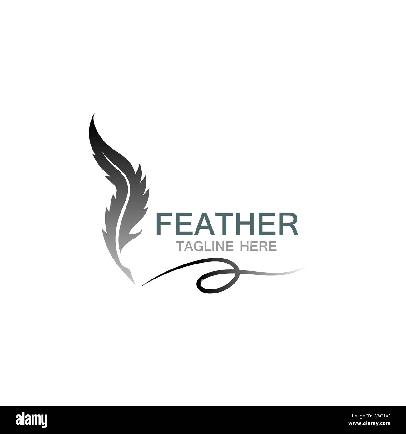 feather logo vector template Stock Vector Image & Art - Alamy