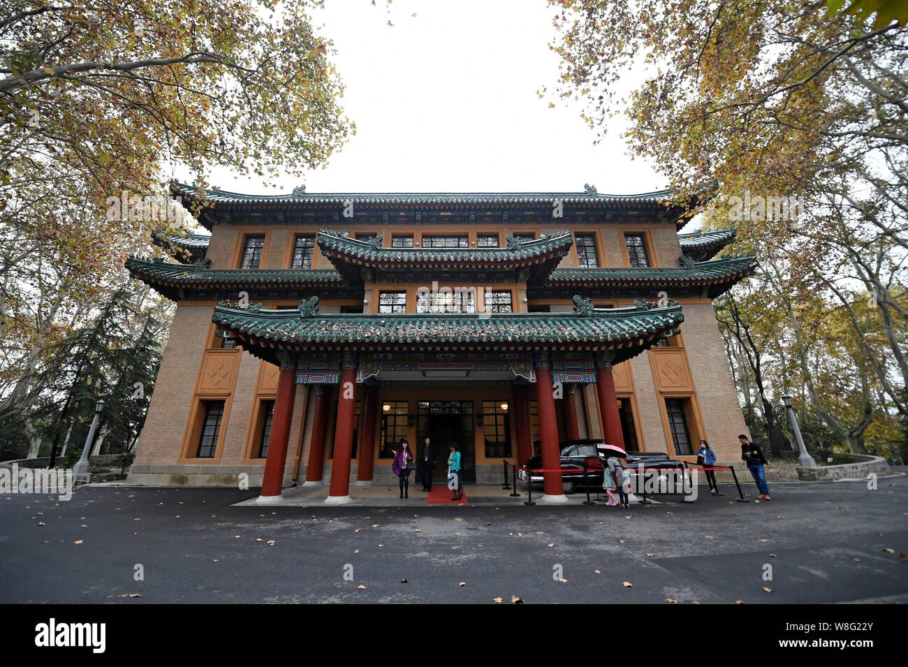 View of the May-ling Palace, where Chiang Kai-shek, former leader of ...