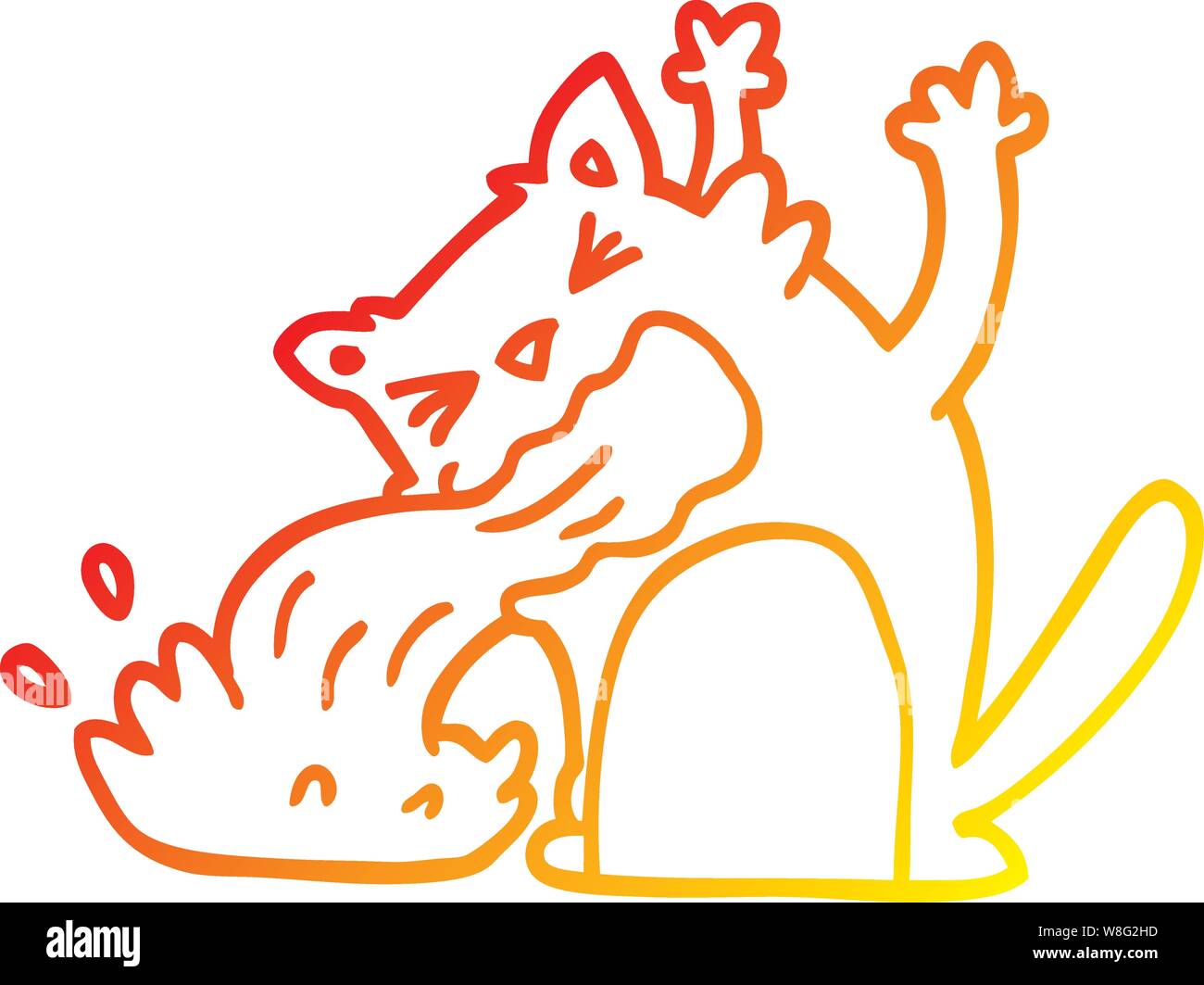 Cartoon illustration funny sick cat hi-res stock photography and images ...