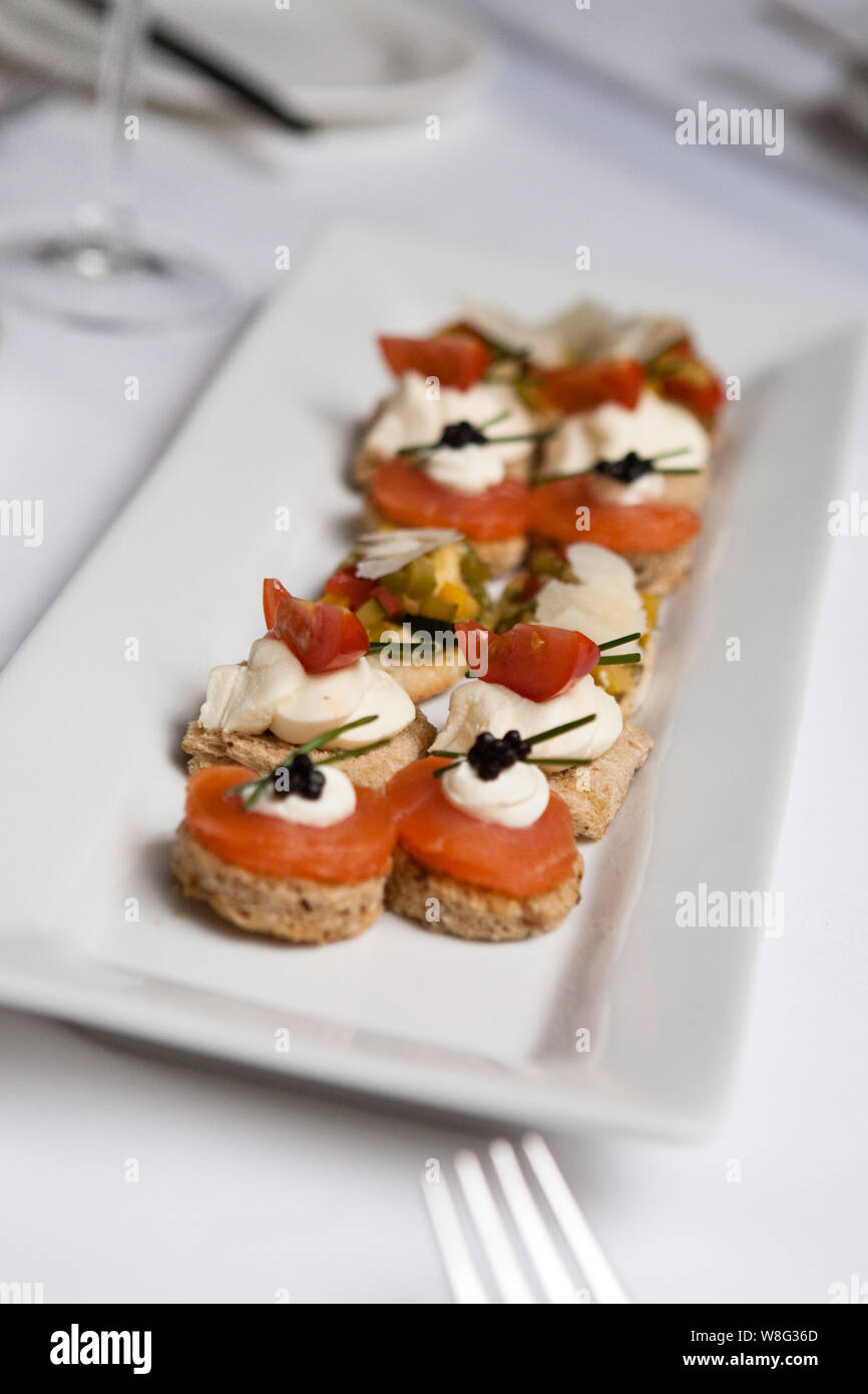 Waitress serving canapes hi-res stock photography and images - Alamy