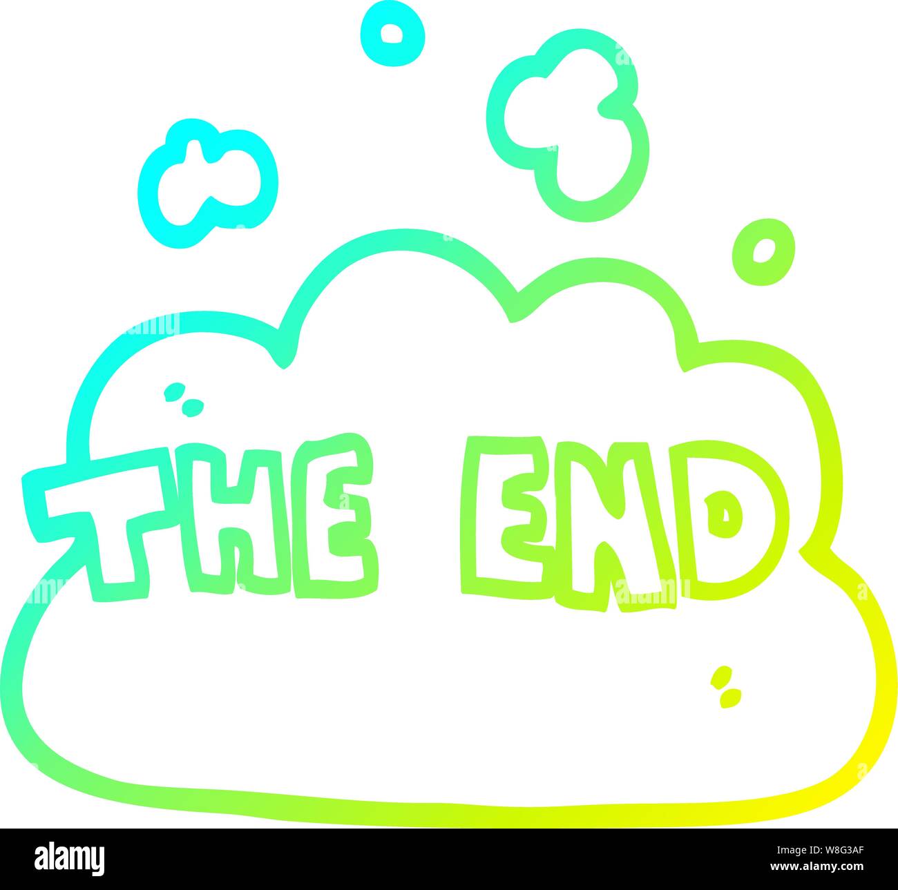 End of story Stock Vector Images - Alamy