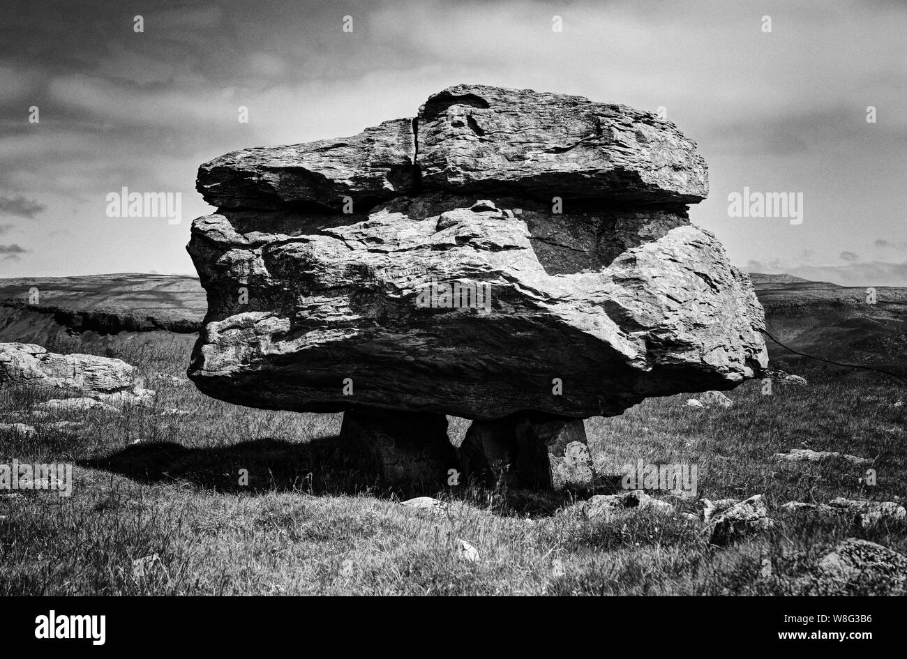 The big rock. One of the norber erratics in the Yorkshire Dales ...