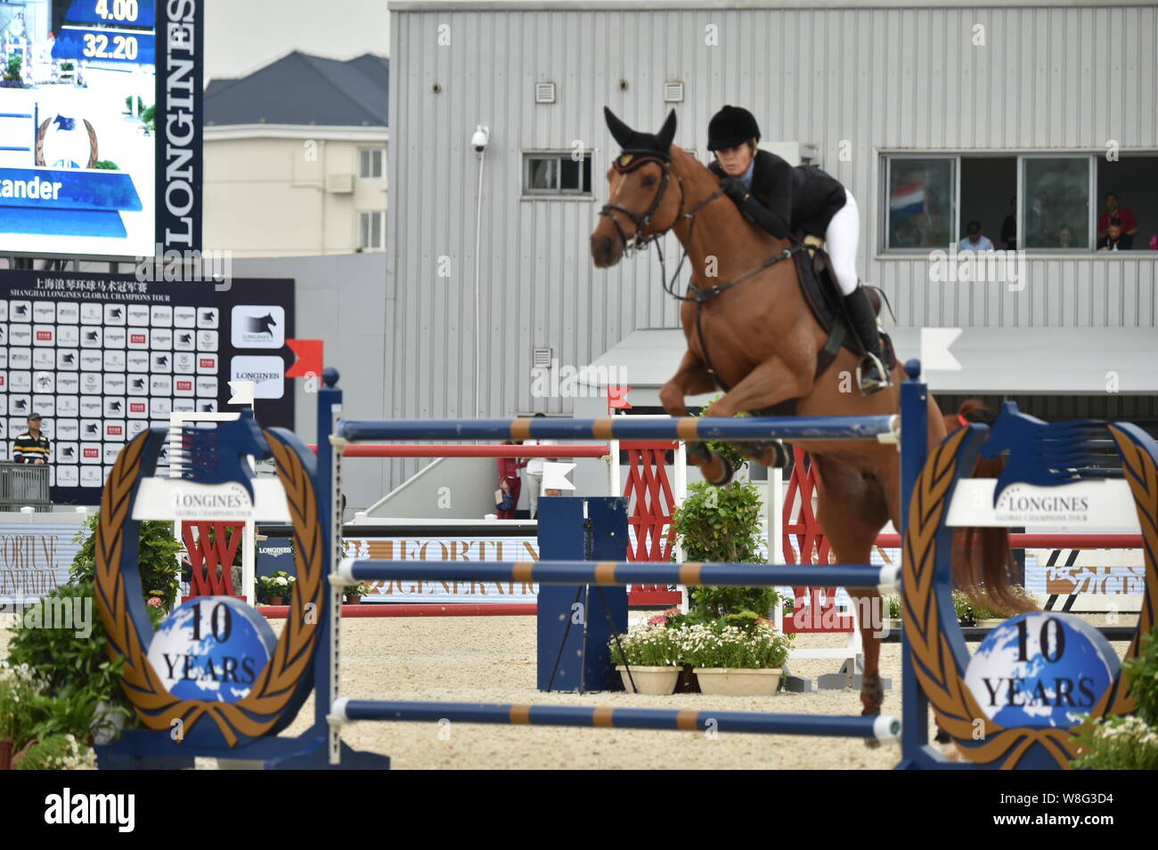 Australian equestrian rider Edwina Tops Alexander competes in the ...