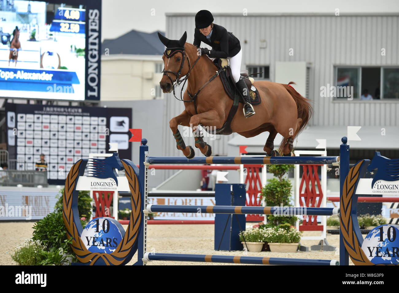 Australian equestrian rider Edwina Tops Alexander competes in the ...