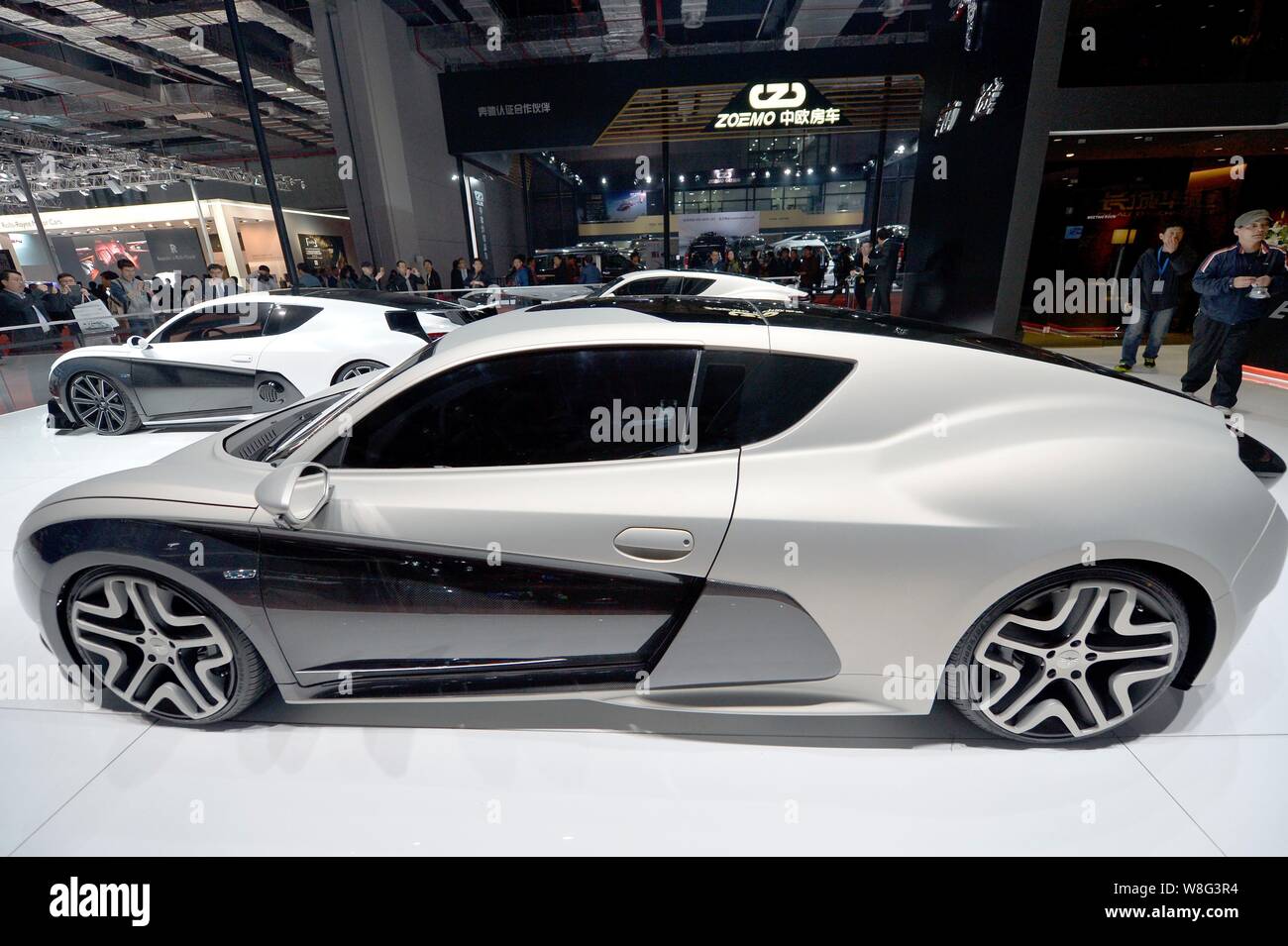 EVENT K50 electric sports cars of CH-Auto Technology are on display ...