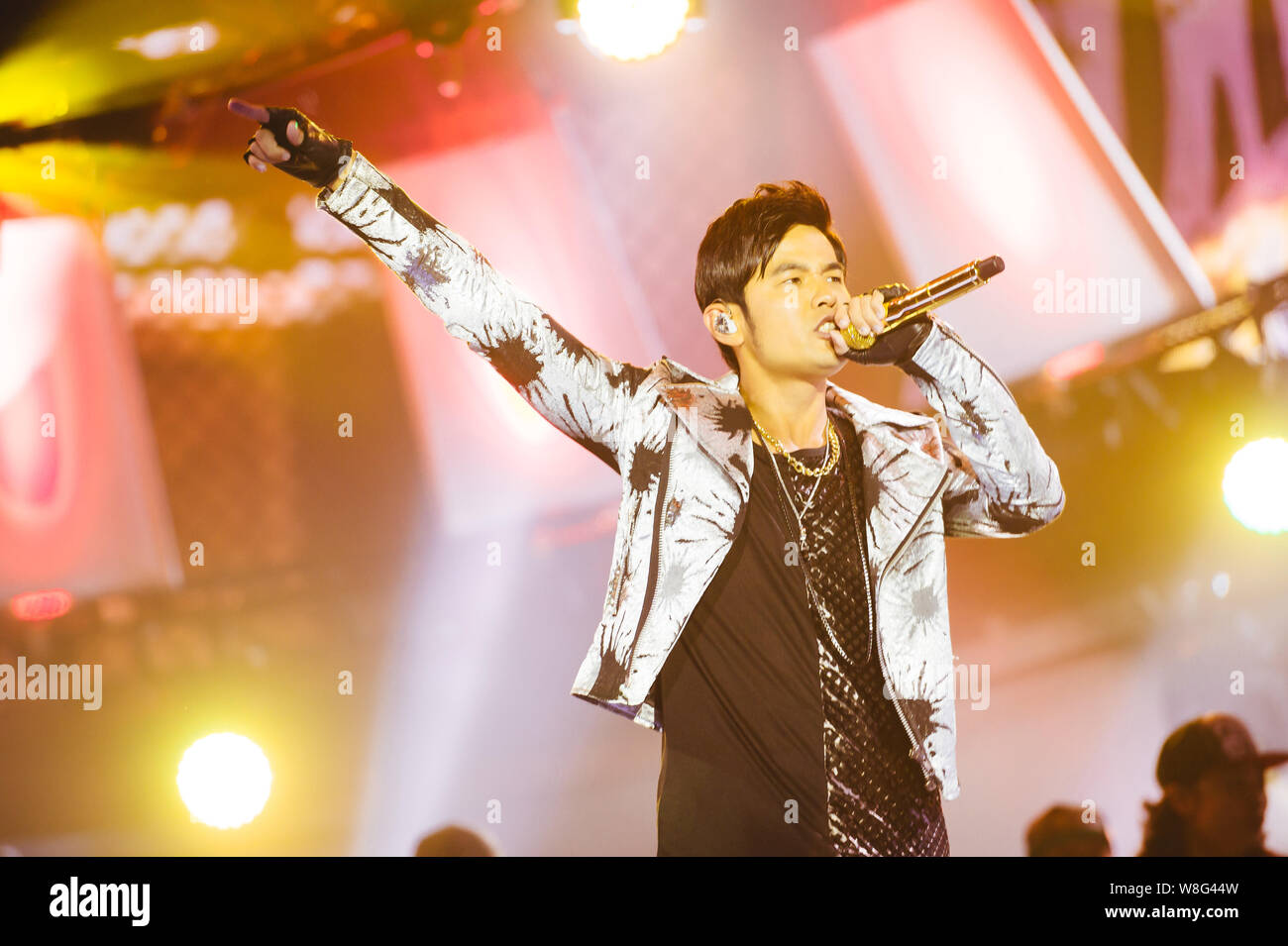 Taiwanese singer Jay Chou performs during the award ceremony for the ...