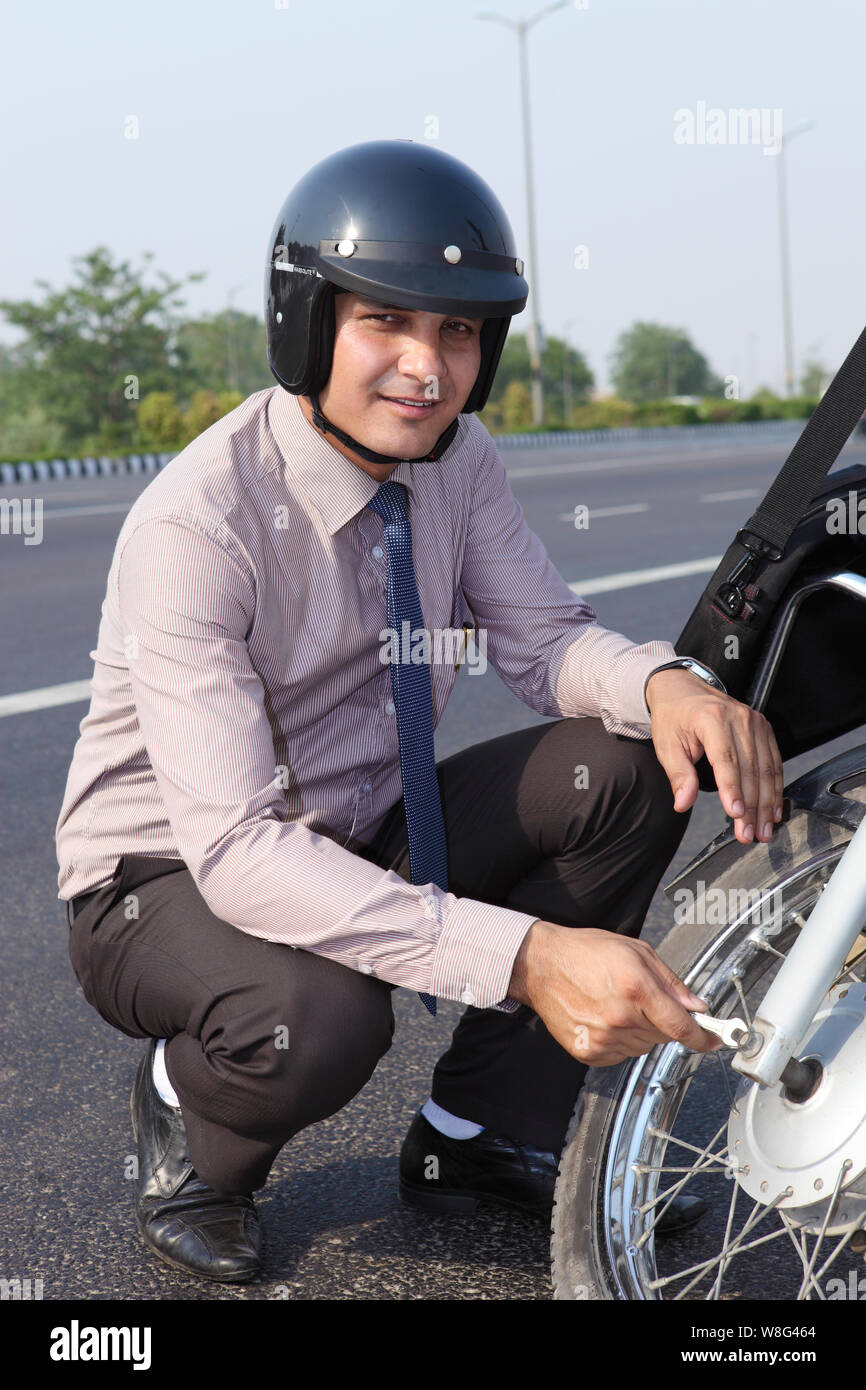 Motorcycle sales man hi-res stock photography and images - Alamy