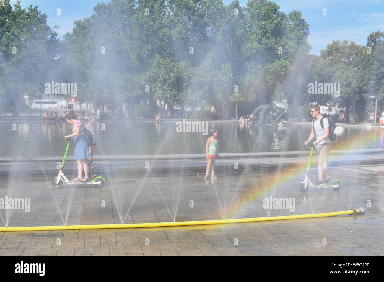 Vienna, Austria. 09th August 2019. Heatwave in the east of Austria ...