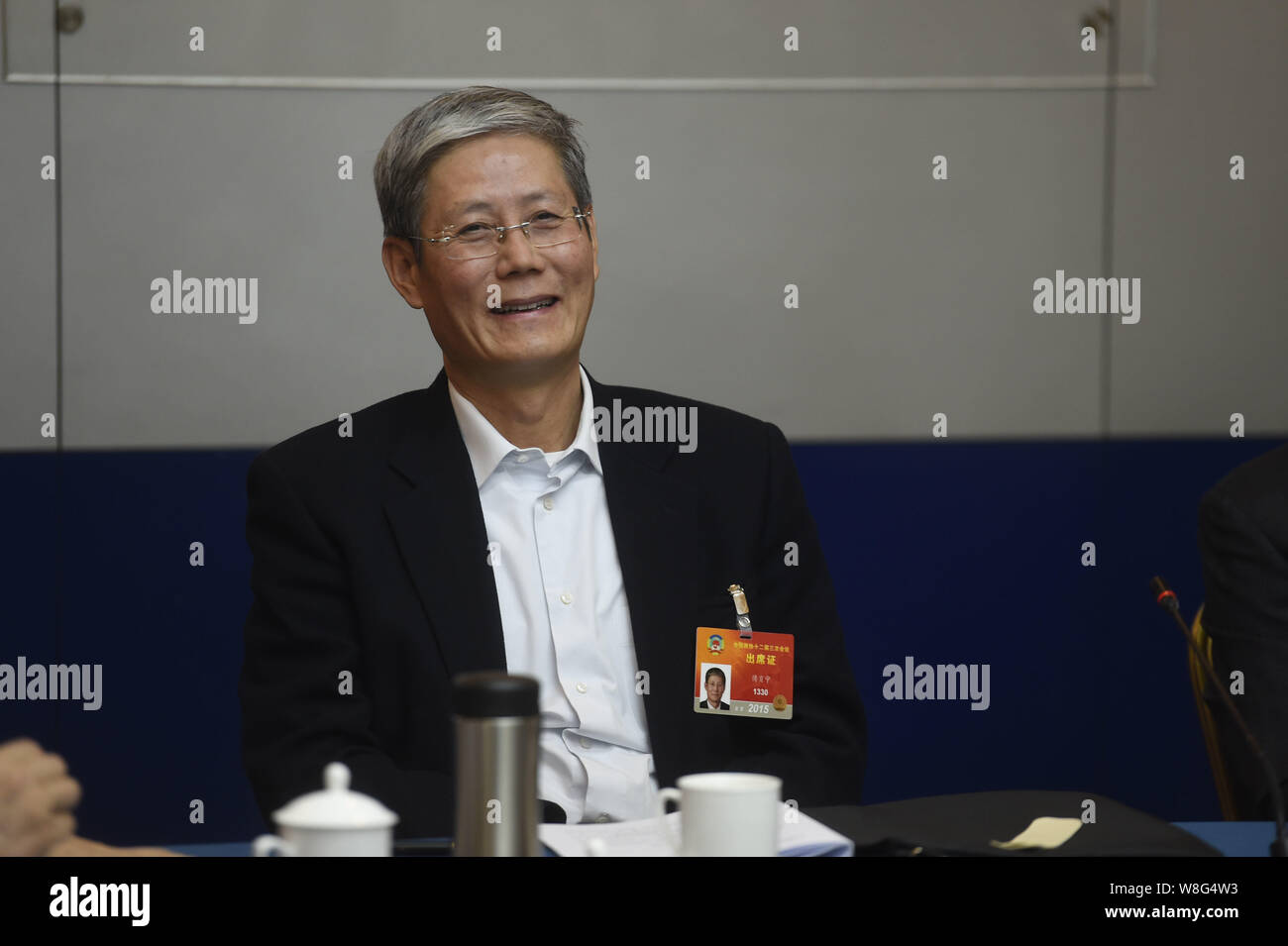 Fu Yuning, chairman of China Resources Holdings Co., attends a panel ...