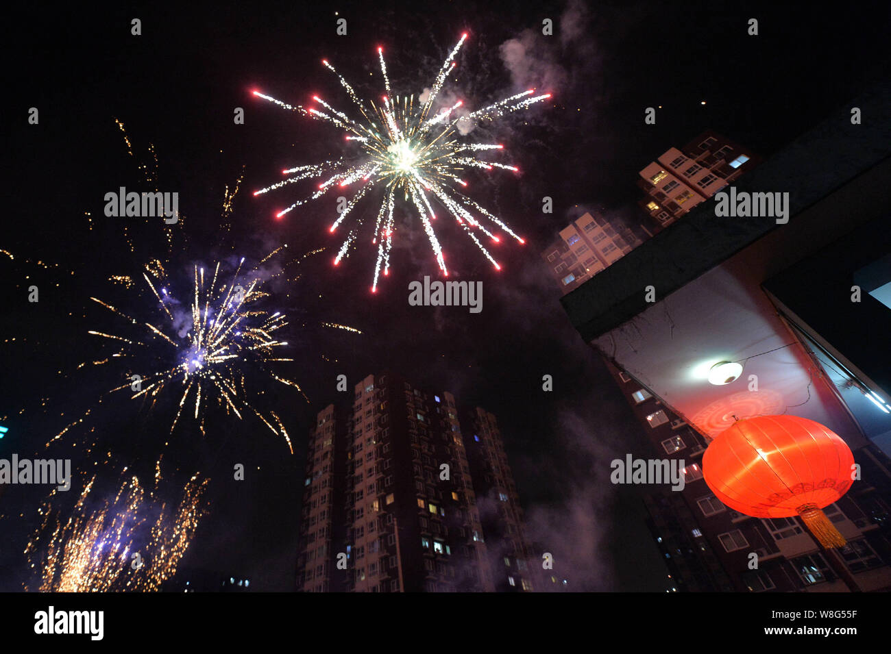 Chinese new year beijing firework hi-res stock photography and images ...