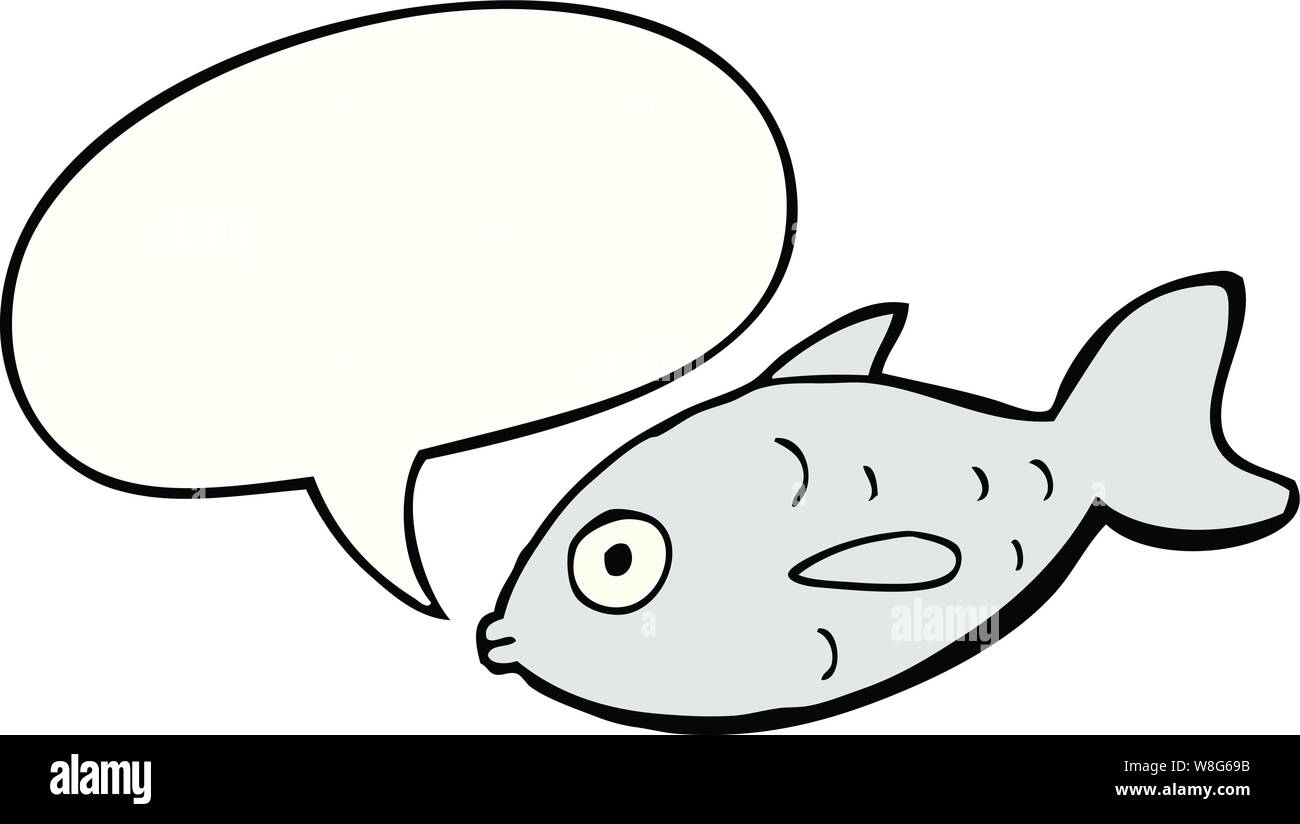 Cartoon fish speech bubble hi-res stock photography and images - Alamy