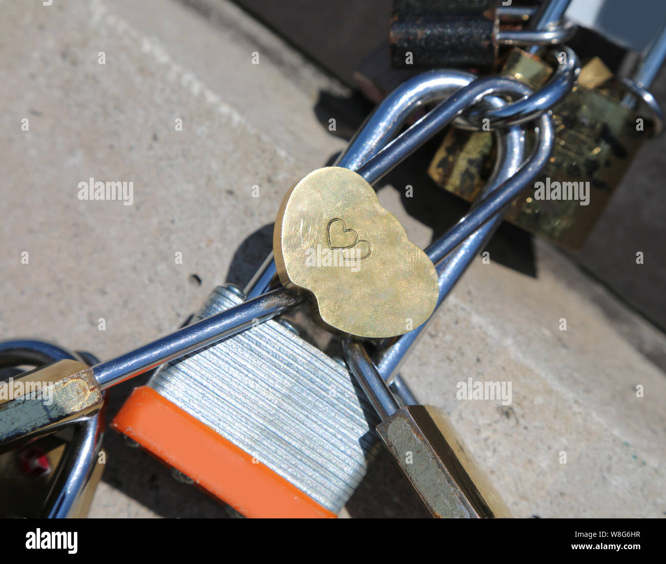 Venice italy love padlocks hi-res stock photography and images - Alamy