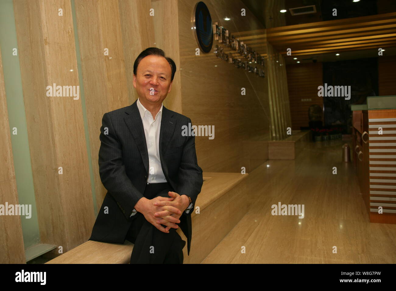 --FILE--Li Yongan, chairman of China Yangtze Power Co Ltd, is pictured ...