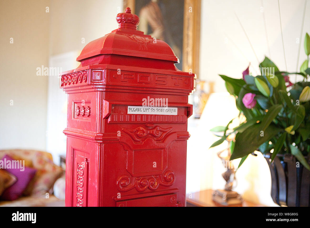 Red Post Box Stock Photo - Alamy