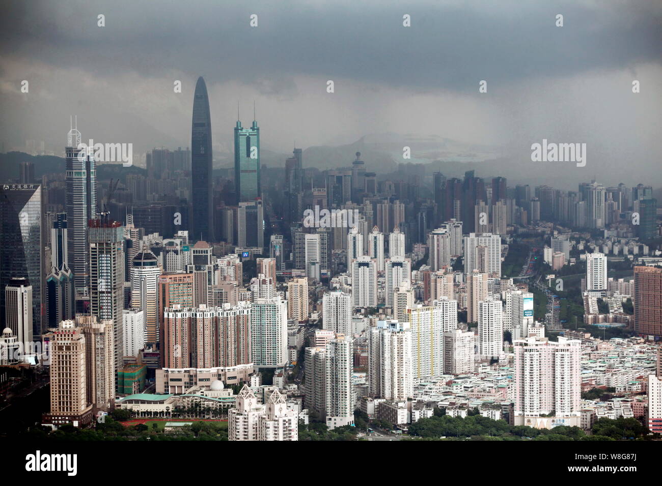 --FILE--This picture taken from high in the Ping An International ...