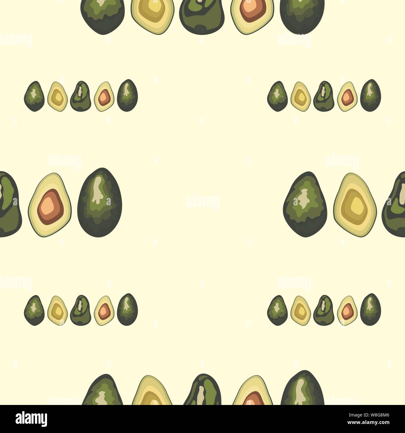 Avocado seamless pattern. print, fabric and organic, vegan, raw ...