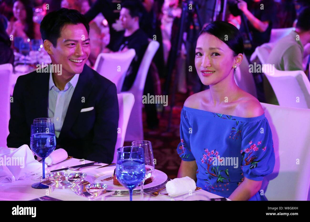 Chinese actress Zhou Xun, right, and her American actor husband Archie ...