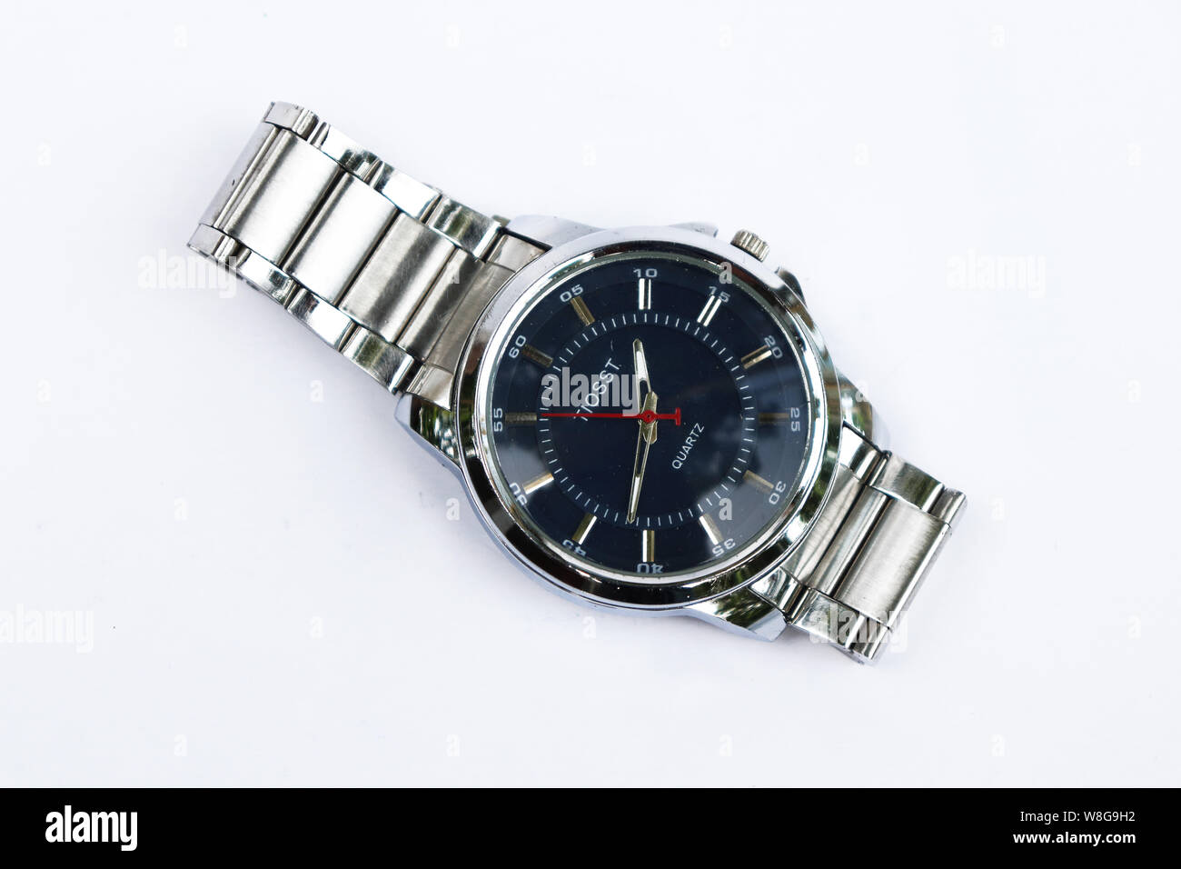 Men's watch isolated on a white background Stock Photo - Alamy