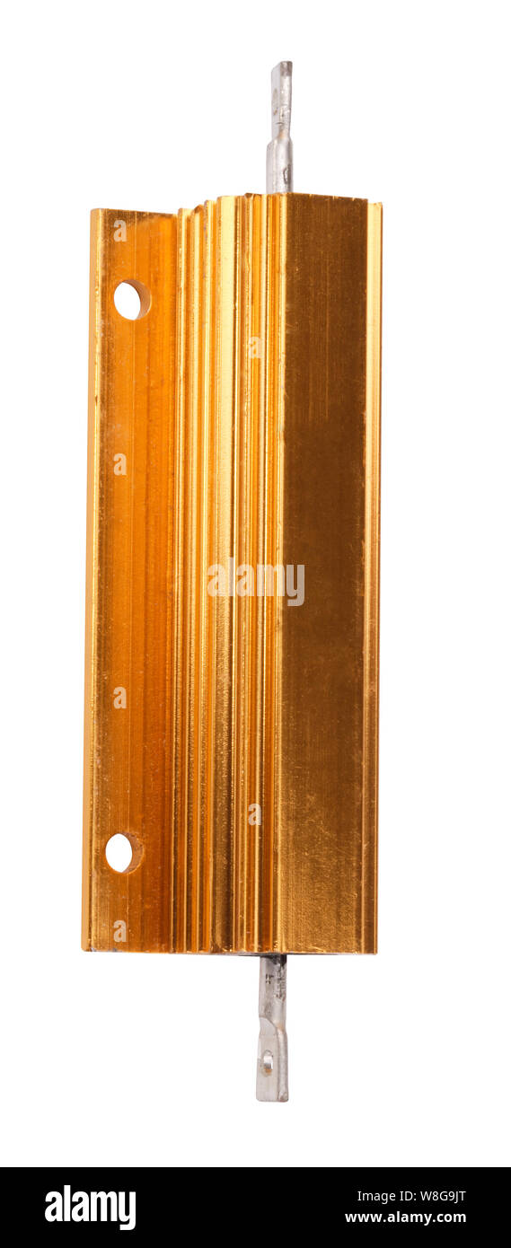 Resistor in Metal Case Isolated Stock Photo - Alamy