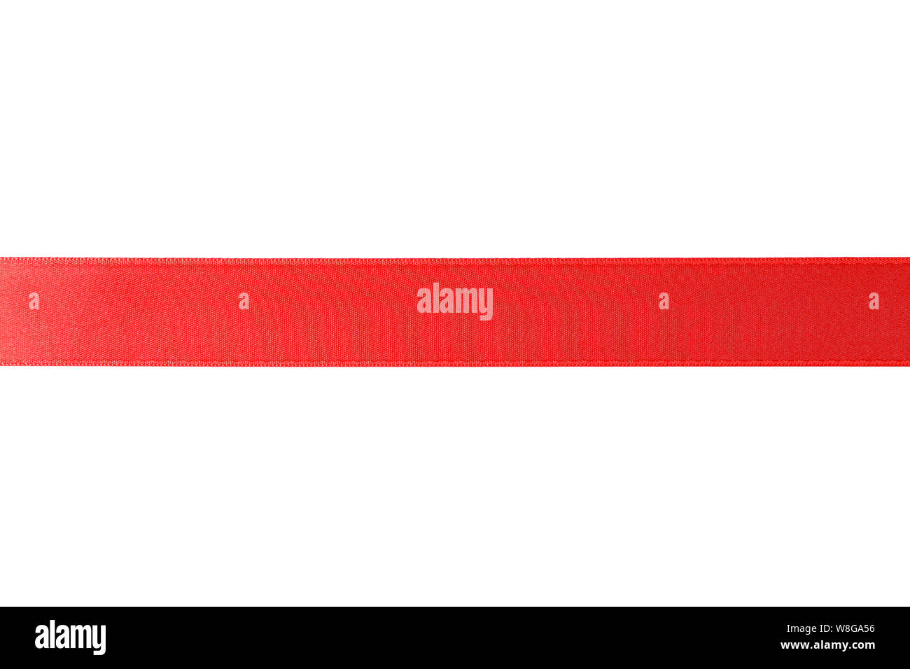 Red ribbon isolated on white background. Gift concept Stock Photo - Alamy