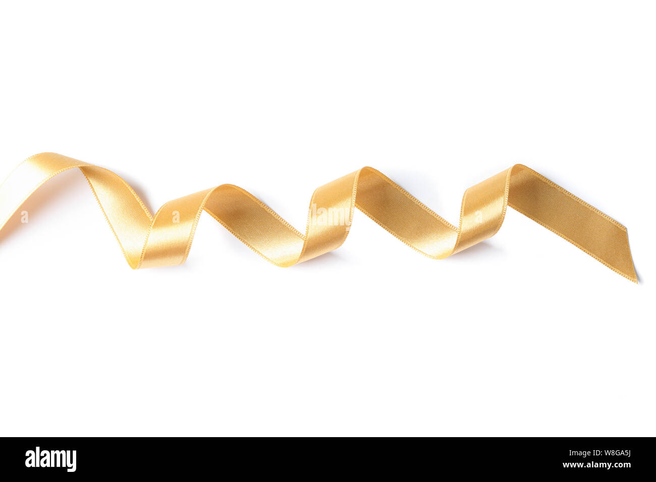 Gold satin ribbon texture hi-res stock photography and images - Alamy