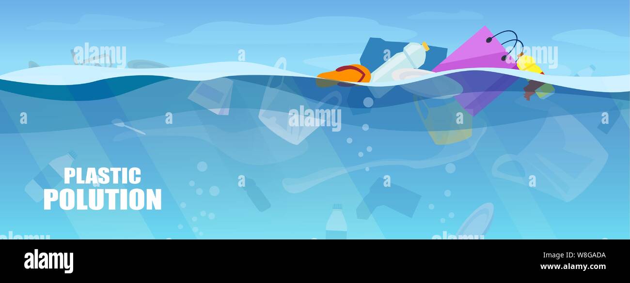 Plastic waste Stock Vector Images - Alamy