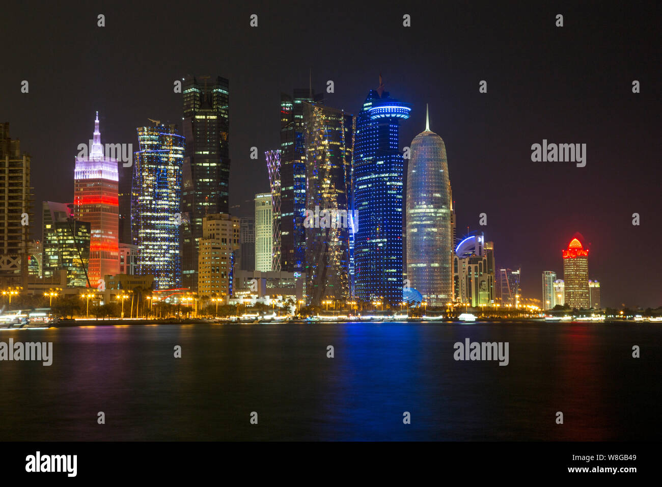 Sky Line View of Doha City Stock Photo - Alamy