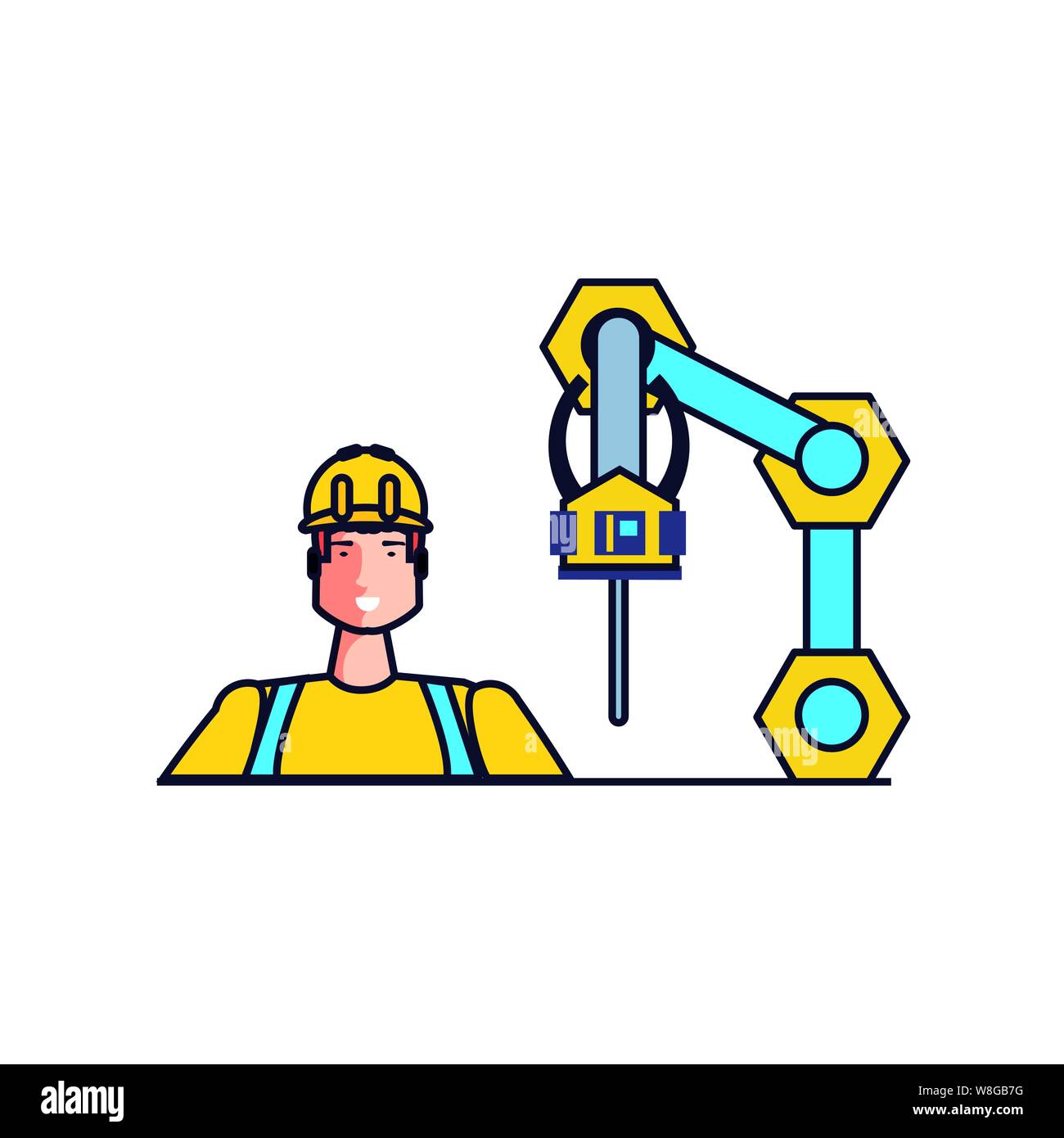 Worker design, Working occupation person job corporate employee and ...