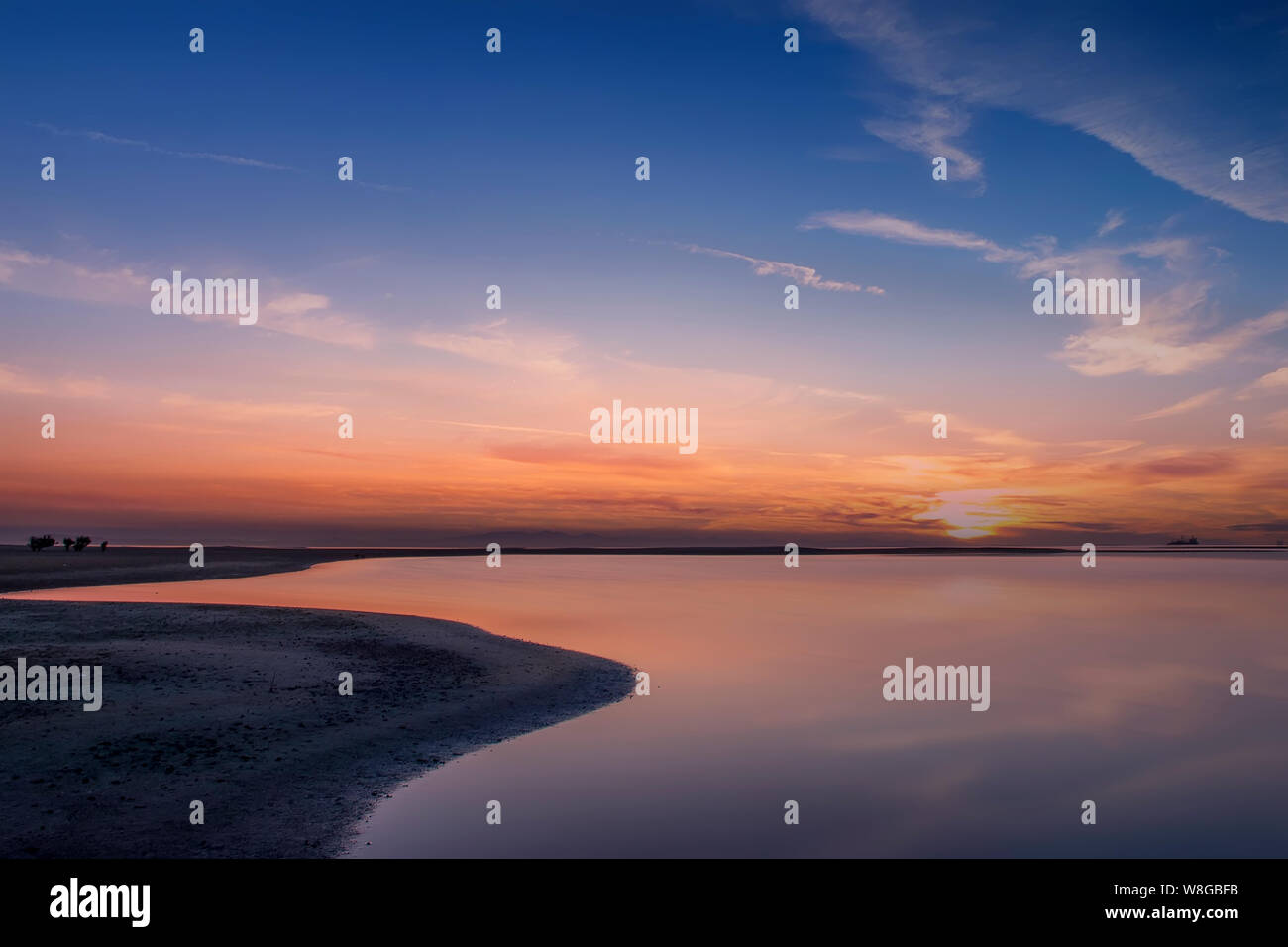 Sunrise View at Wakra Beach Stock Photo - Alamy