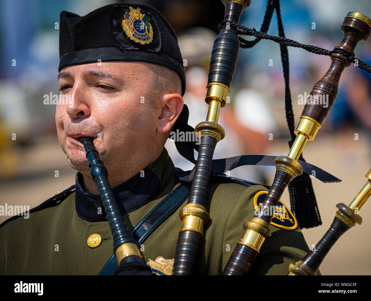 The U.S. Customs and Border Protection Pipes and Drums perform in ...
