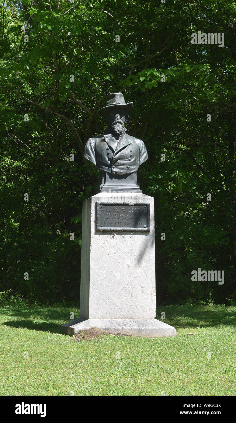 Major General William W. Loring Monument and plaque in Vicksburg ...