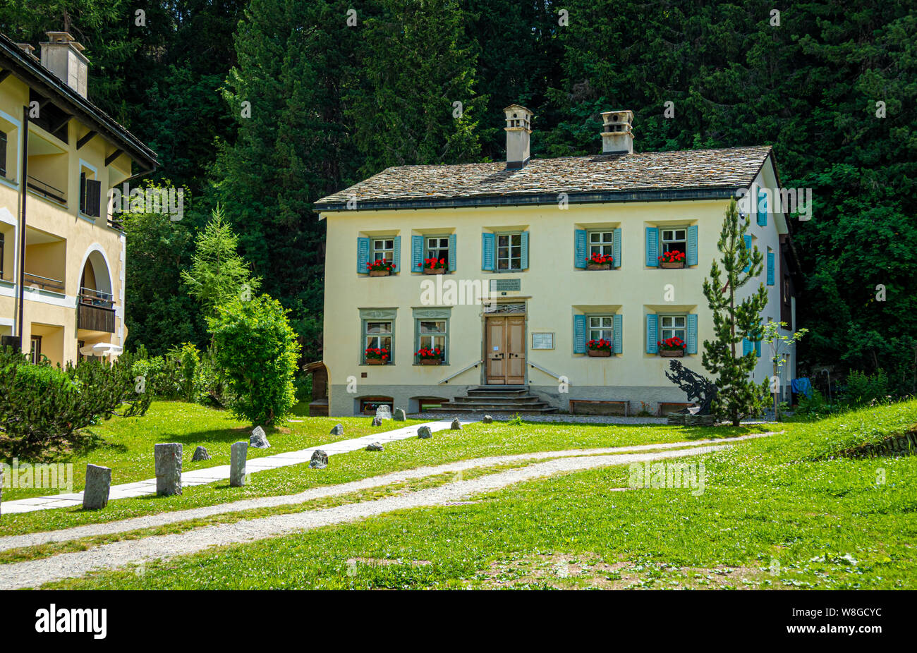 Famous Nietzsche house in Sils Maria - THE SWISS ALPS, SWITZERLAND ...